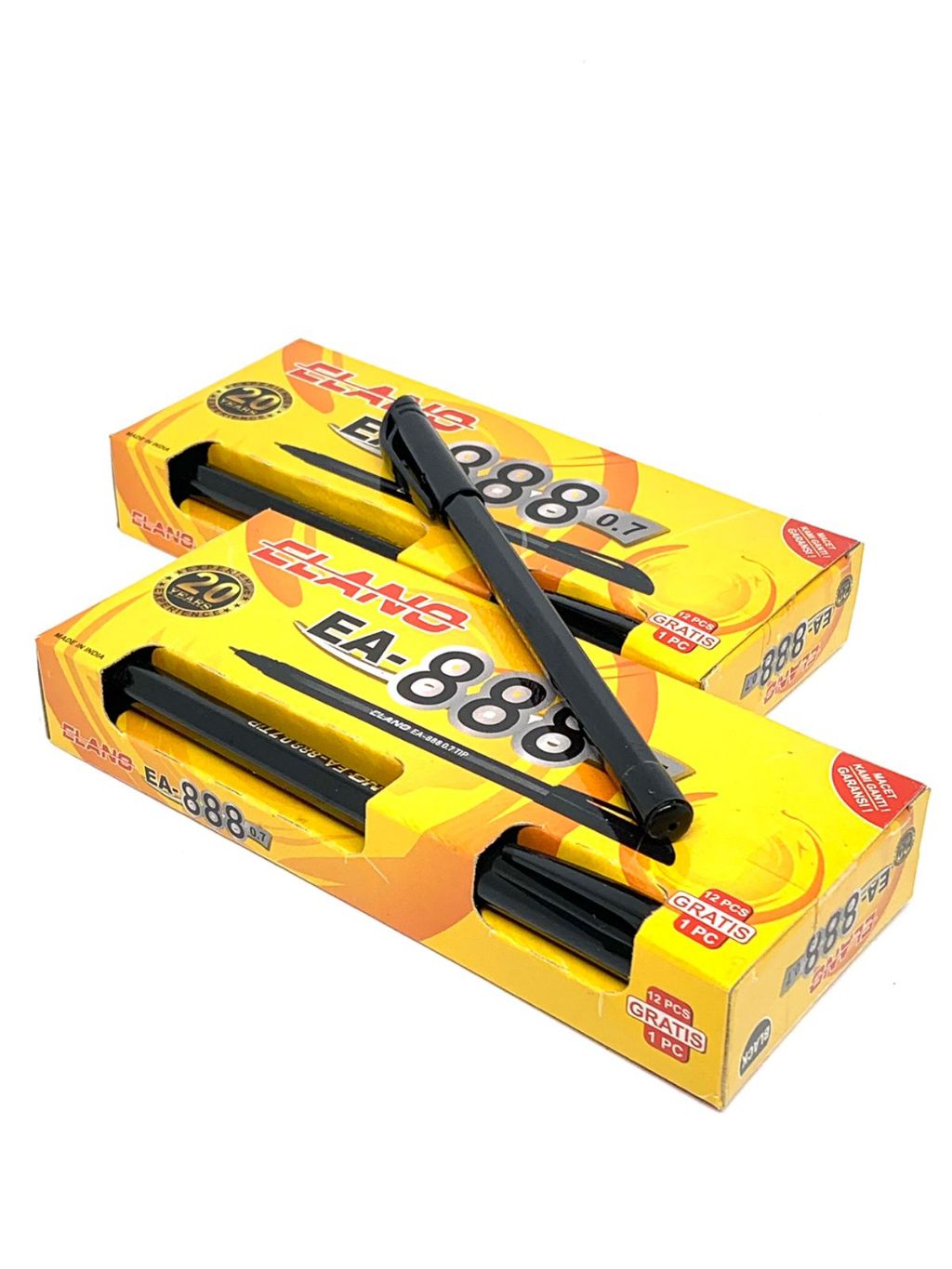 Jual Pulpen / Pena Hitam ELANO Ballpoint pen - 1 pack (12+1) | Shopee ...