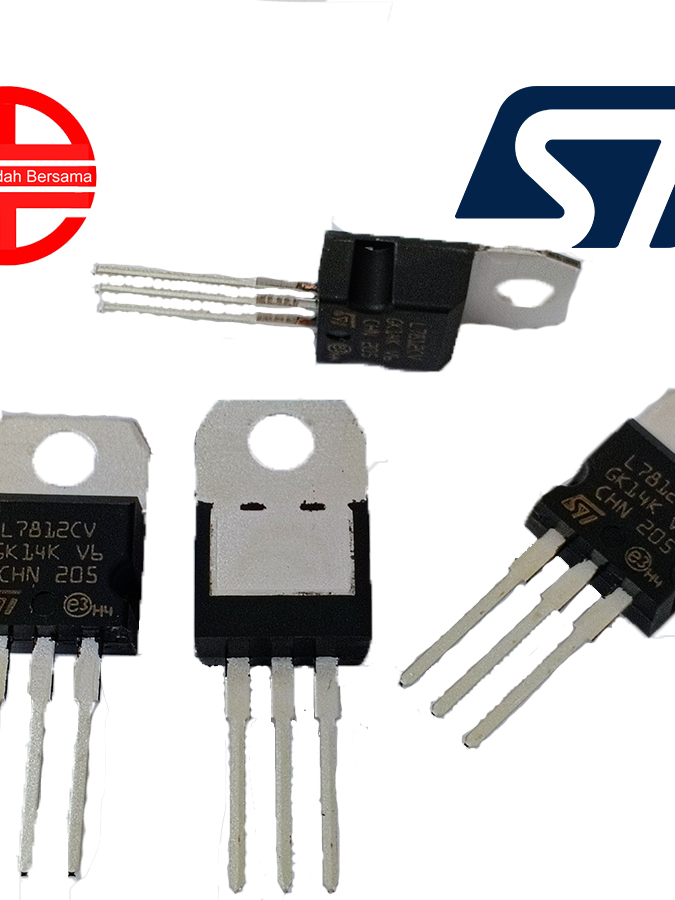 Jual L7812CV IC Positive Voltage Regulator 12V 1.5A Original STMicroelectronics | Shopee Indonesia