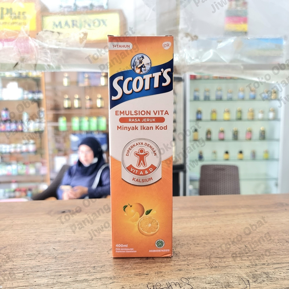 Jual Scott's Emulsion Vita Orange 400 Ml - Scott Emulsion, Minyak Ikan ...