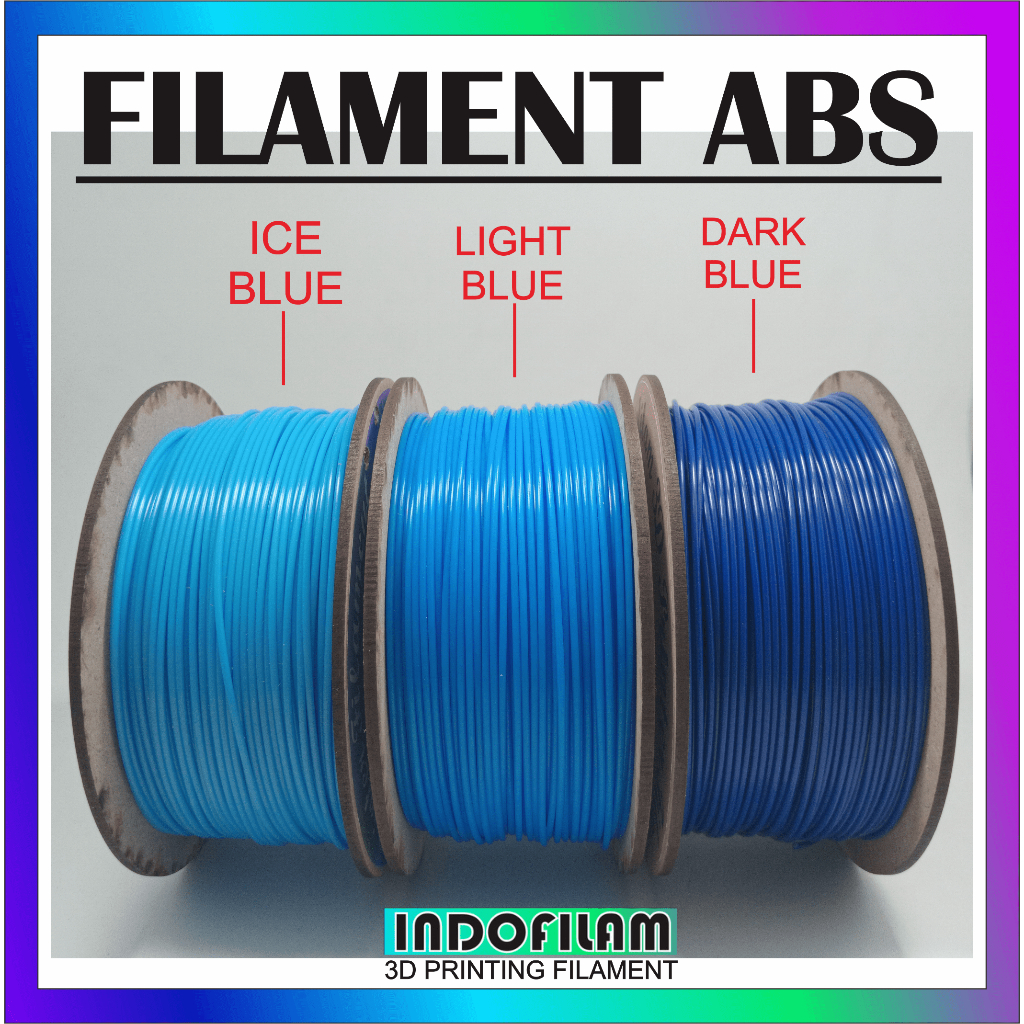 Jual FILAMENT ABS 1KG MULTI WARNA 1.75 MM 1 KG TINTA 3D PRINTER ...