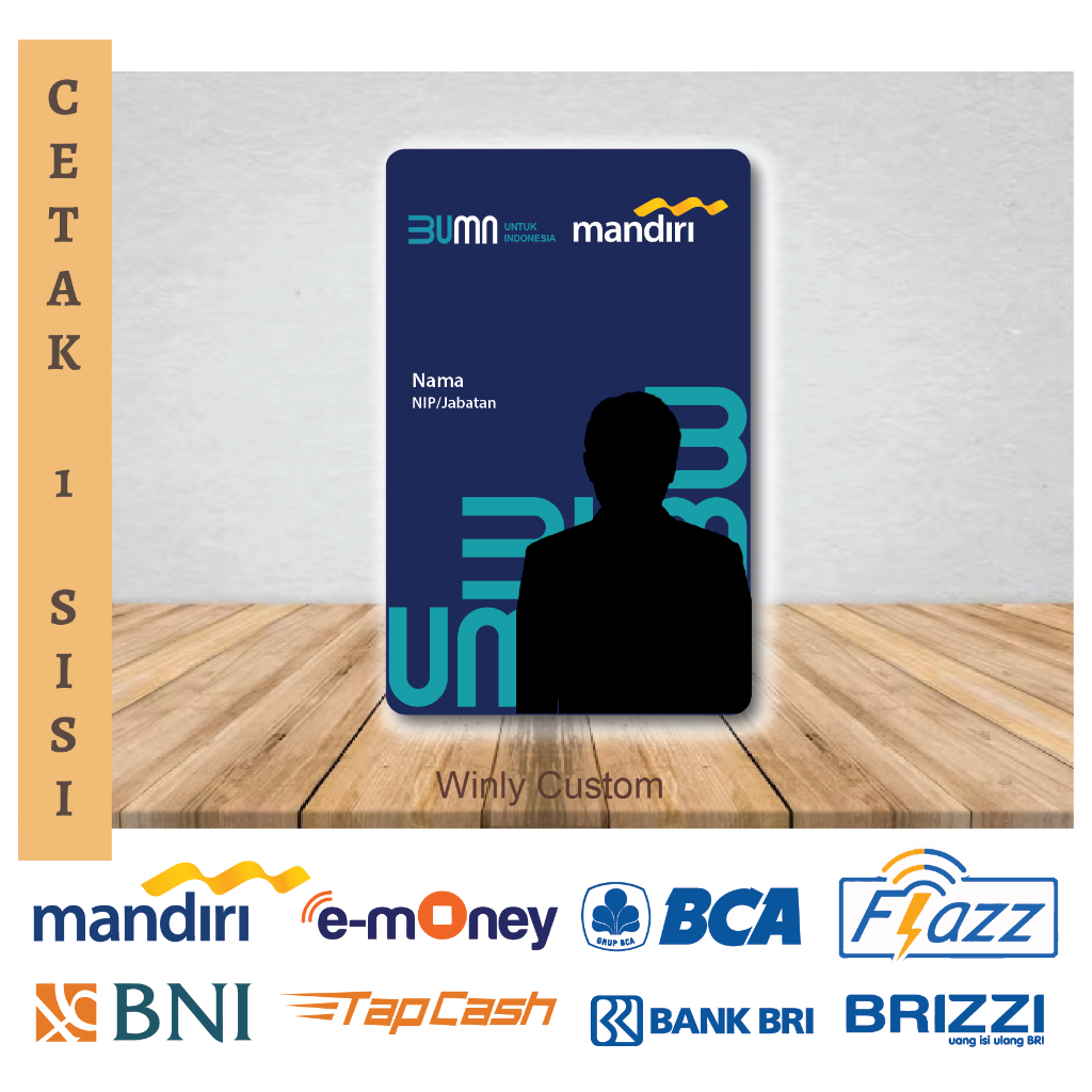 Jual KARTU E MONEY ID CARD MANDIRI EMONEY NEW BUMN E TOLL KARTU PEGAWAI ...