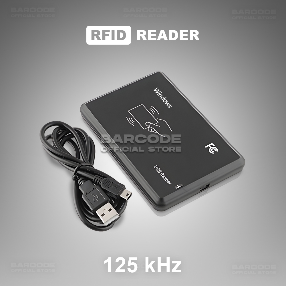 Jual RFID Reader Proximity 125 kHz EM4100 EM4001 Card Tag Plug and Play ...