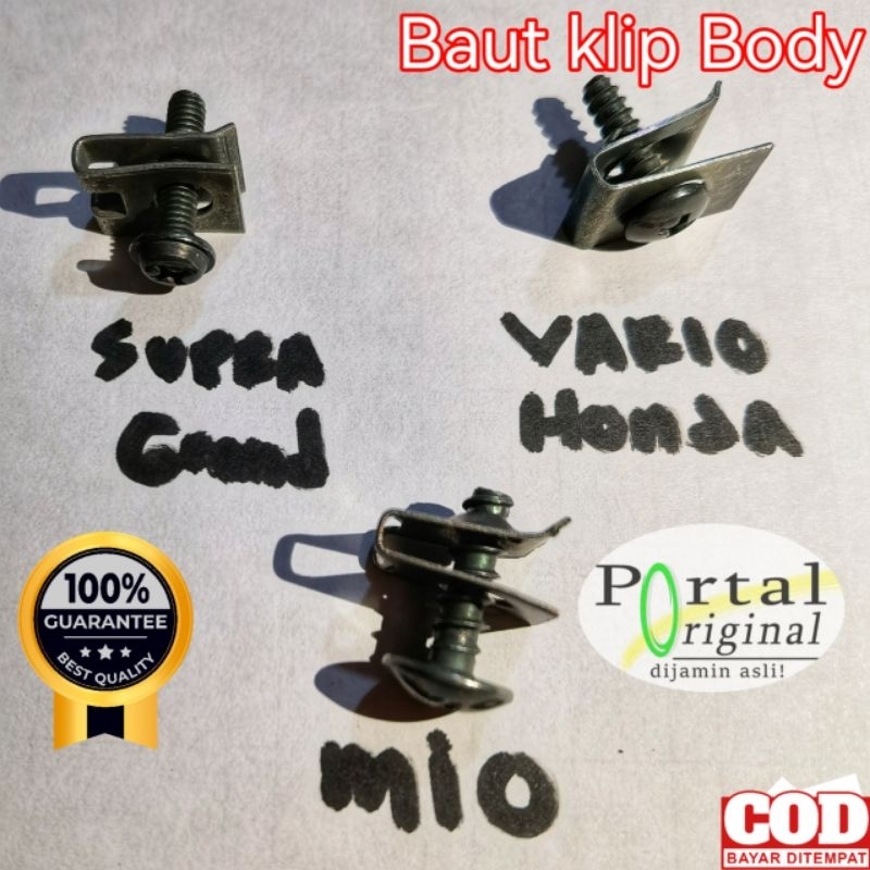 Jual Baut Klip Jepit body Honda Yamaha Mio Vario beat scoopy spacy ...