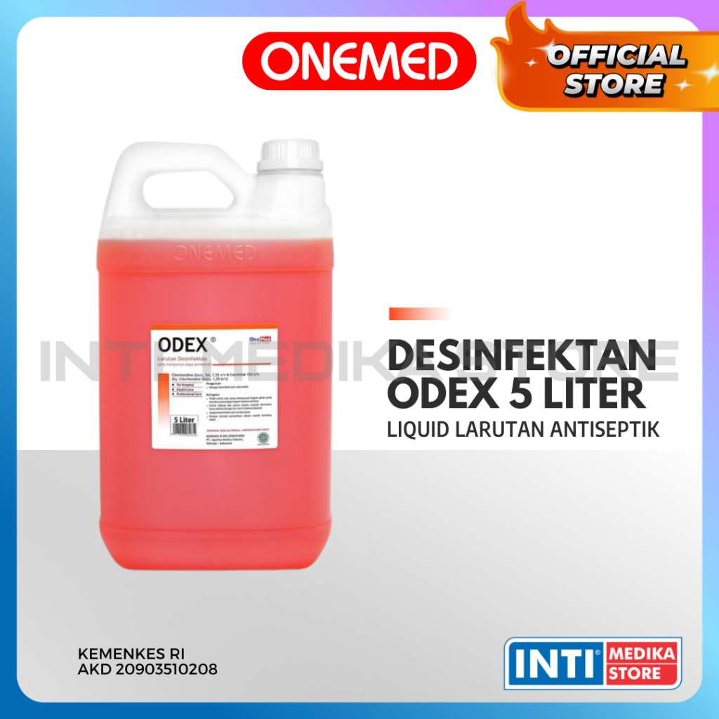Jual ONEMED - Odex 5 Liter / Pembersih Instrument / Cairan Desinfektan | Shopee Indonesia