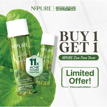 Jual NPURE Toner Cica / Anti Acne Toner / Toner Kulit Jerawat Berminyak ...
