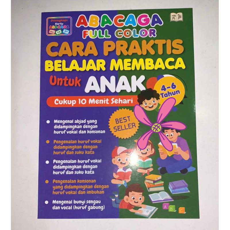 Jual buku abacaga / cara praktis belajar membaca untuk anak usia 4-6 ...