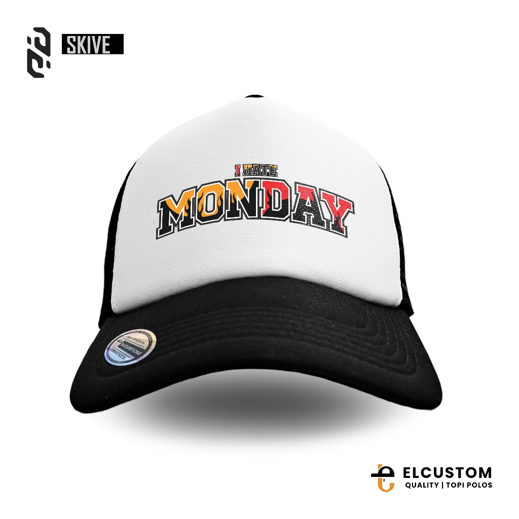 Jual SKIVE ID - I HATE MONDAY - Topi Trucker - Topi Jaring - Topi ...