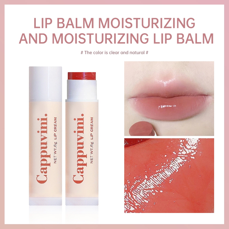 Jual COD⭐CAPPUVINI Lipstik Moisturizing Vintage Lip balm Tahan Air Long ...