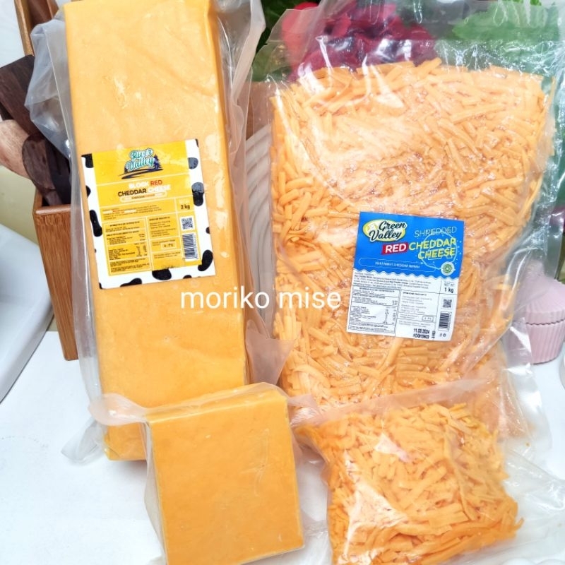 Jual [ share pack 150/250 ] red cheddar block green valley ANCHOR keju ...