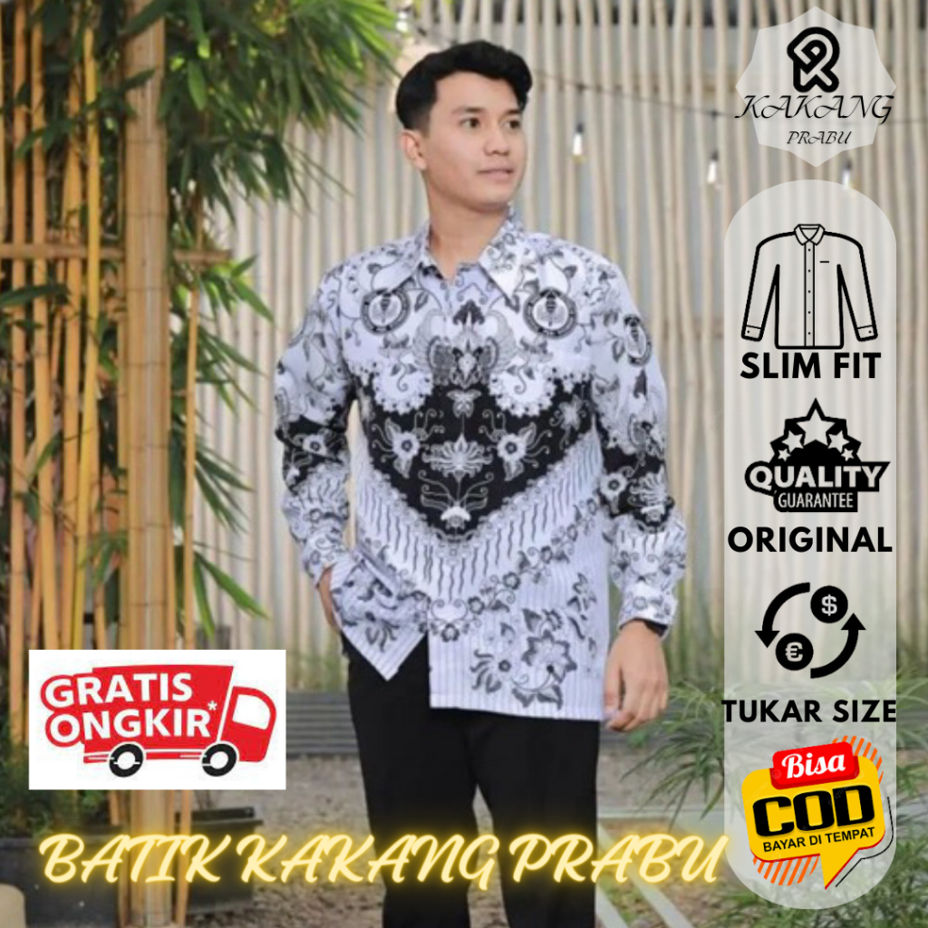Jual Seragam PGRI Pria Terbaru 2023/PGRI Batik Terbaru/Batik Guru Pns/Asn | Shopee Indonesia