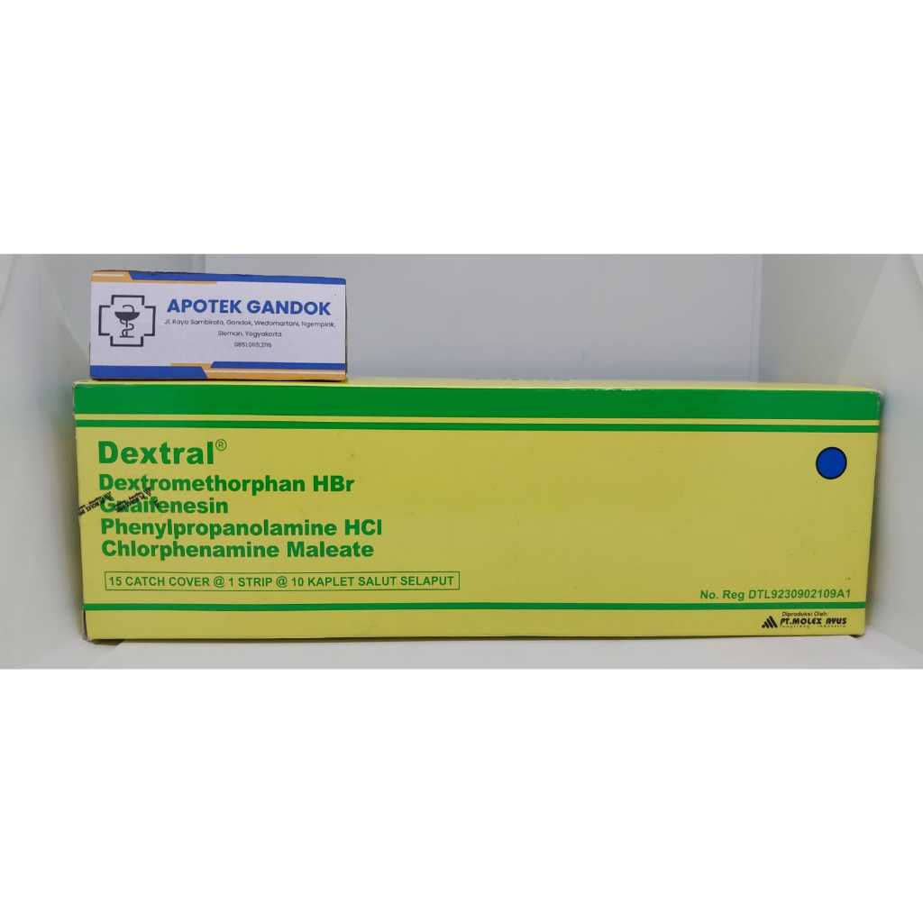 Jual Dextral tablet Obat Batuk Pilek Flu Sakit Kepala Demam Satu strip ...