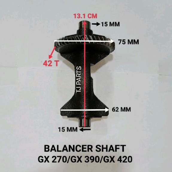 Jual Balancer Shaft Mesin Engine GX 270/390/420 Dan Genset 5000/8000 ...