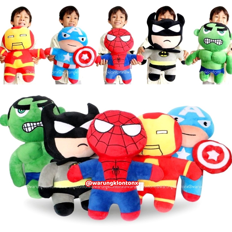 Jual Tidak Diragukan.. Boneka Superhero Avengers Batman Captain America ...