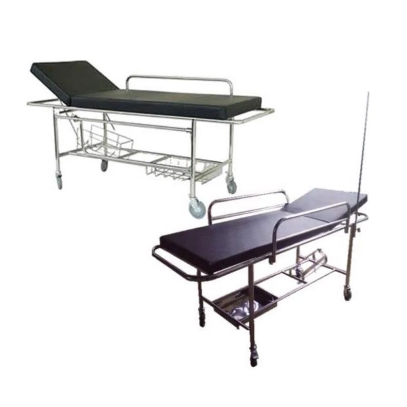 Jual brangkar dorong komplit stainless/brankar ambulan ugd | Shopee ...