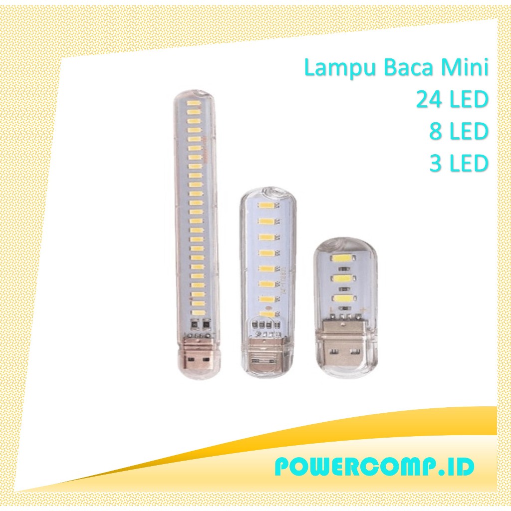 Jual Lampu USB LED Portabel Mini Lampu Buku 24 LED Lampu Malam Lampu ...