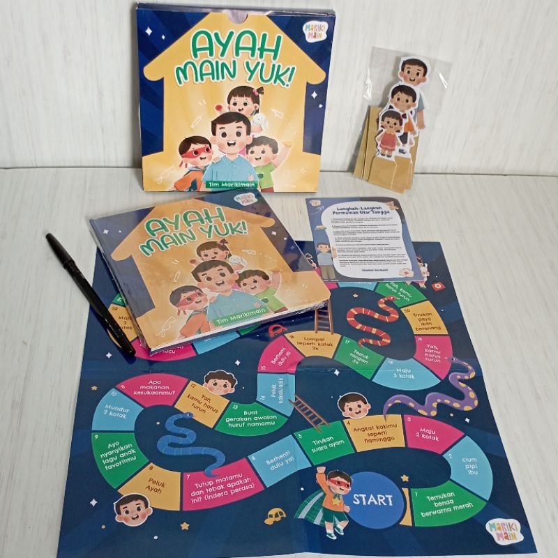 Jual Boardbook Ayah Main Yuk! (Mainan Ular Tangga) | Shopee Indonesia