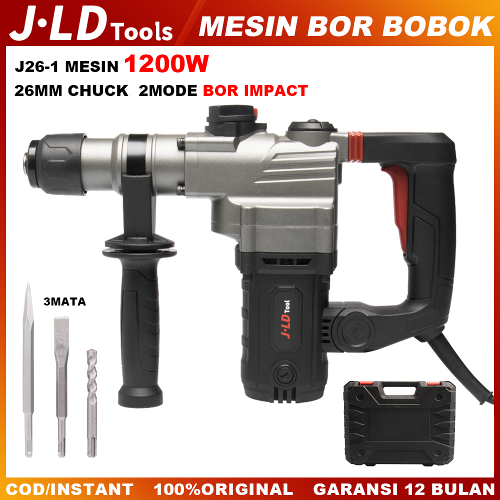 Jual JLD Mesin bor bobok tembok 1200W J26-1 Mesin Rotary Hammer Impact ...