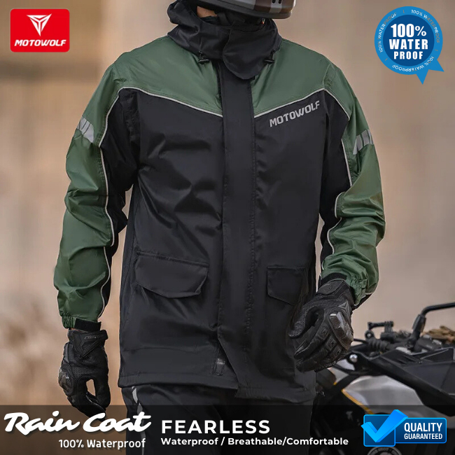 Jual Motowolf Jas Hujan Motor Raincoat Mantel Hujan Waterproof Ori ...