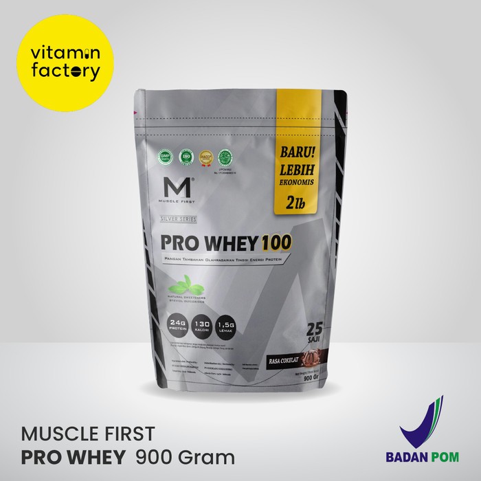 Jual MUSCLE FIRST Pro Whey 100 ukuran 2 lbs / 900 gr - Whey Protein ...