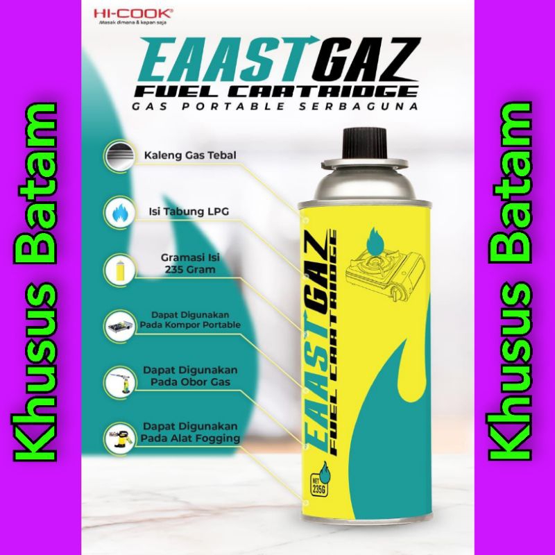 Jual EAASTGAZ GAS BOTOL UNTUK KOMPOR PORTABLE (KHUSUS BATAM) | Shopee ...