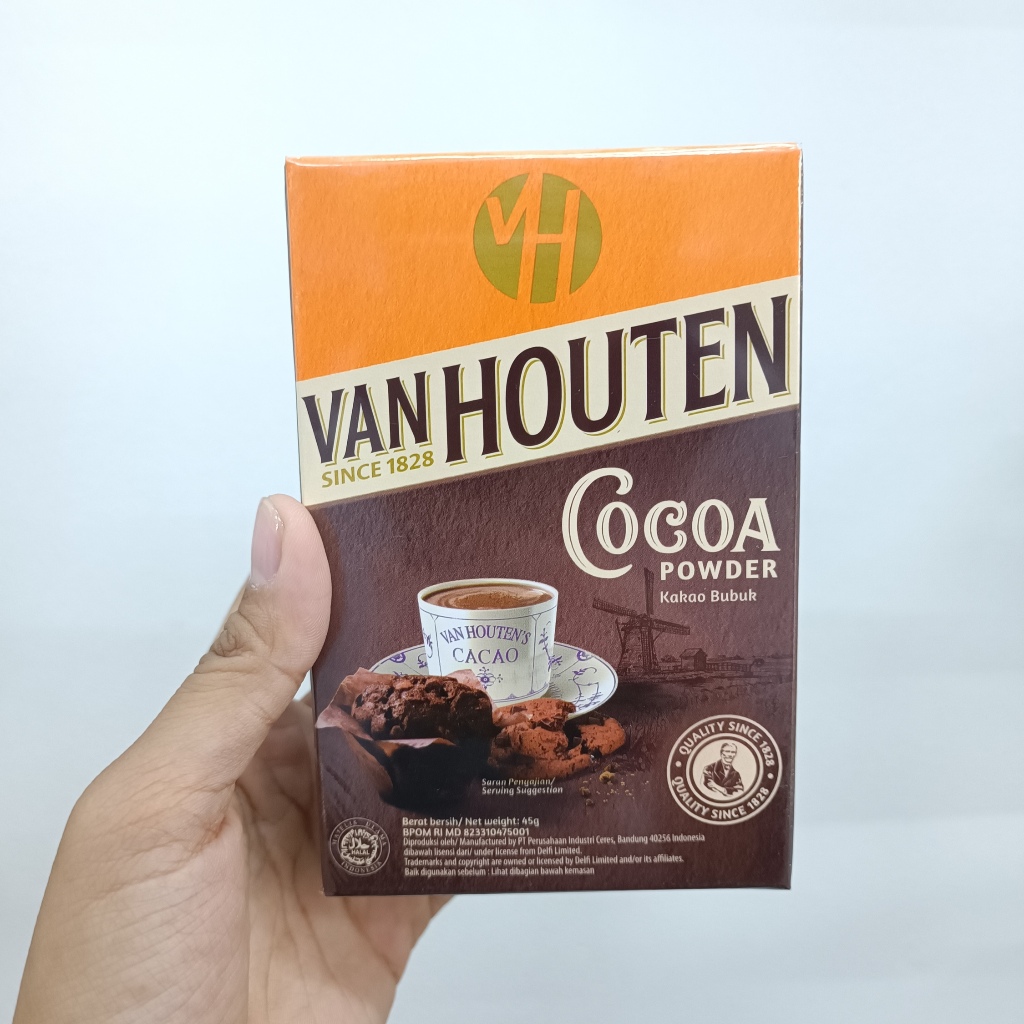 Jual COKLAT BUBUK / COCOA POWDER VAN HOUTEN 45G 90GR 165GR | Shopee ...