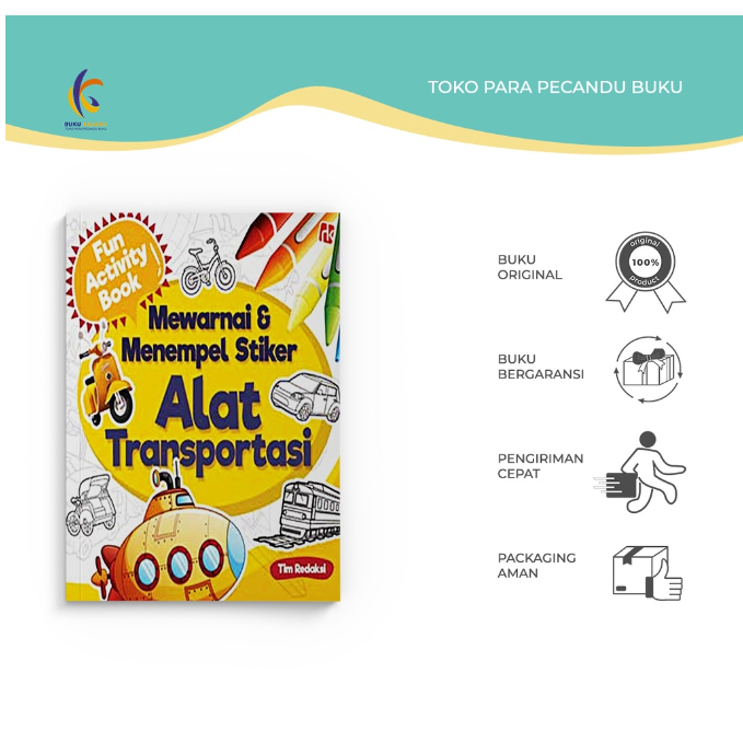 Jual Buku Anak - Fun Activity Book ; Mewarnai dan Menempel Stiker Alat ...