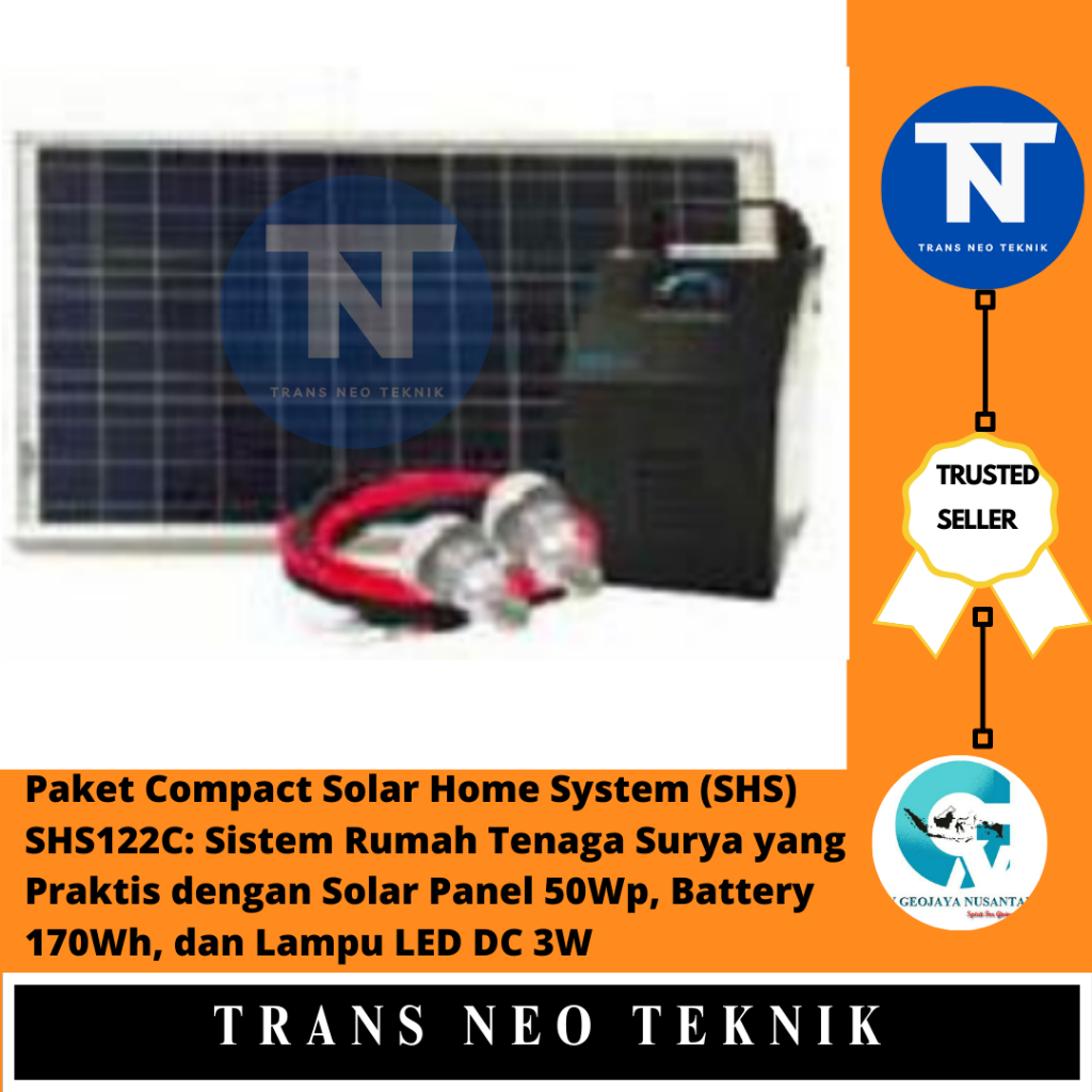 Jual Paket Compact Solar Home System (SHS) SHS122C: Sistem Rumah Tenaga ...