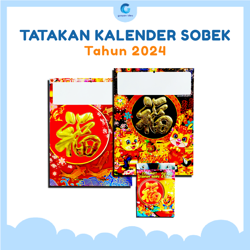 Jual Papan Tatakan Kalender Dinding Sobek Harian Tahun 2024 | Shopee ...