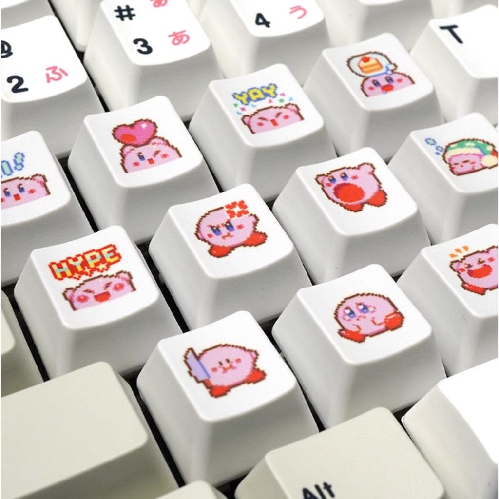 Jual Cute Kirby volume 02 Keycaps Mechanical Keyboard, Artisan custom ...