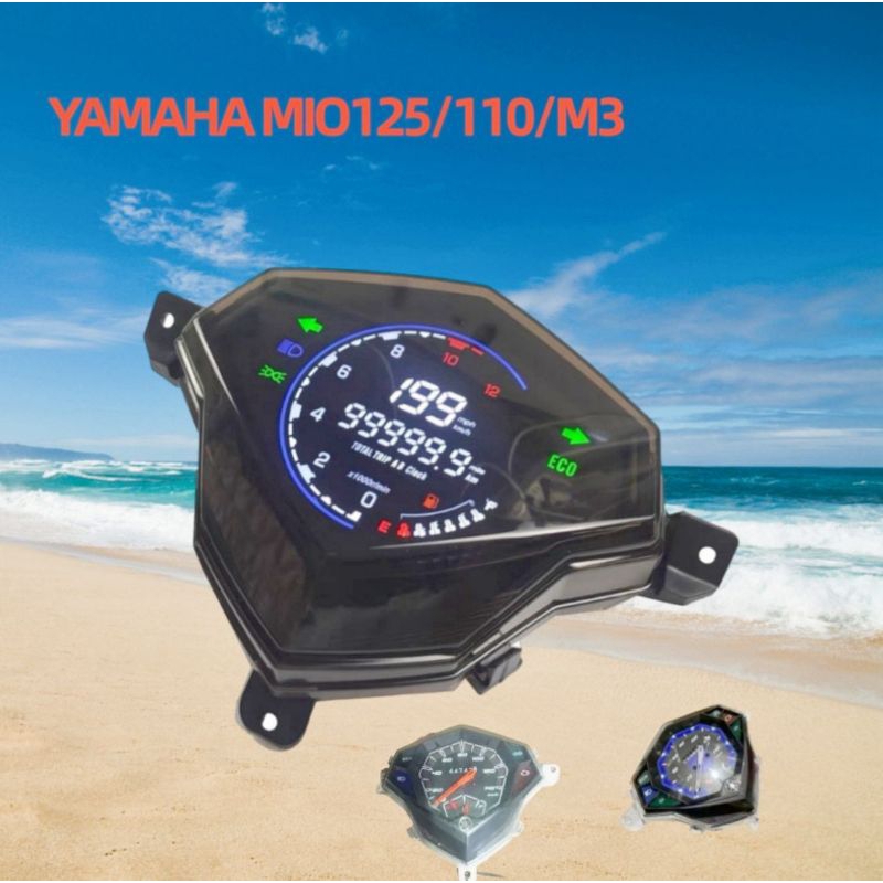 Jual Speedo meter digital led Mio z125 Mio M3 set komplit | Shopee ...