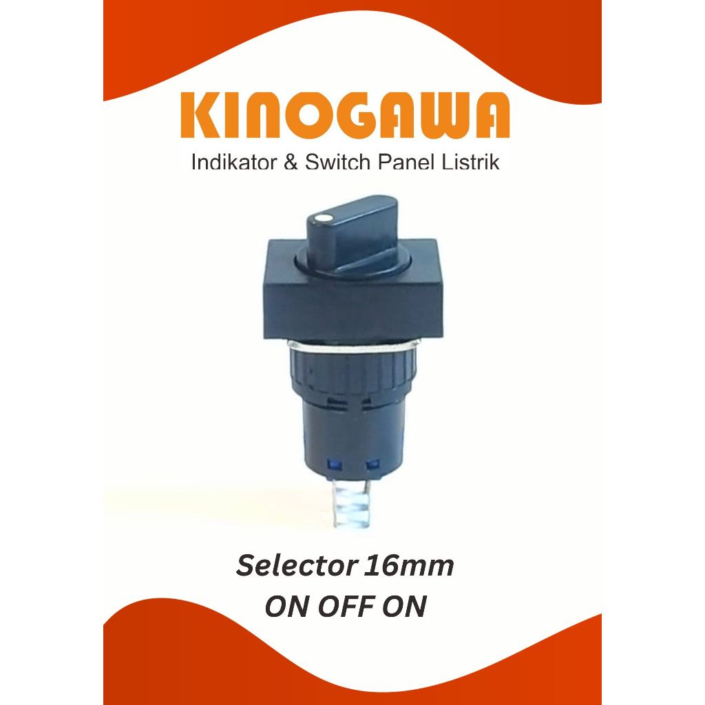Jual Selector switch 16mm 3 Posisi persegi panjang - KINOGAWA | Shopee ...