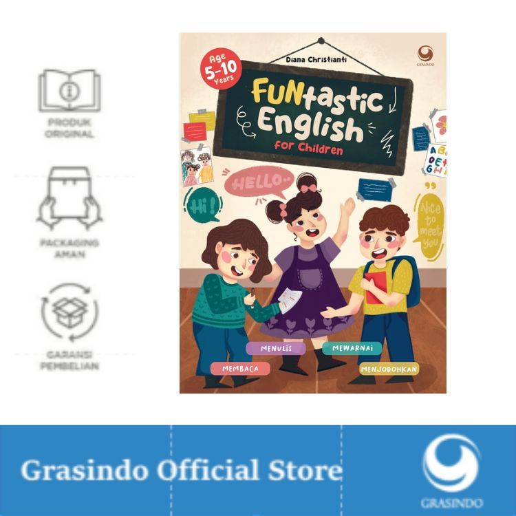 Jual Grasindo - FUNTASTIC ENGLISH FOR CHILDREN | Shopee Indonesia