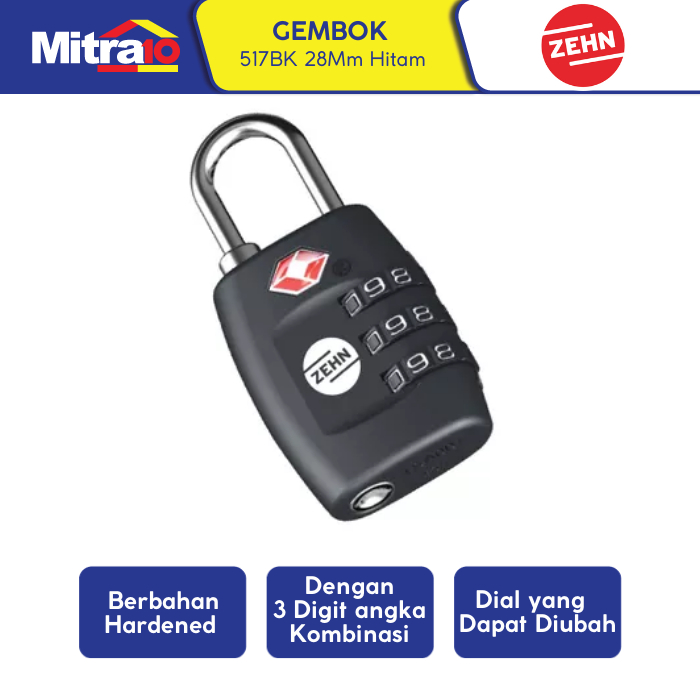 Jual Gembok TSA Black 28mm - Kombinasi, Travel, Aman - Zehn | Shopee ...