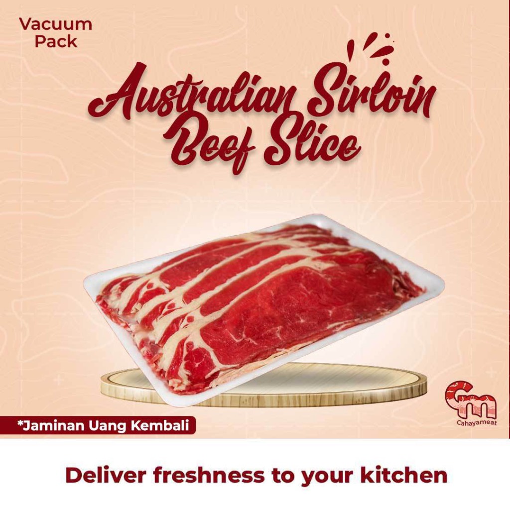Jual Australian Sirloin Beef Slice 250gr Daging Sapi Has Luar Iris ...