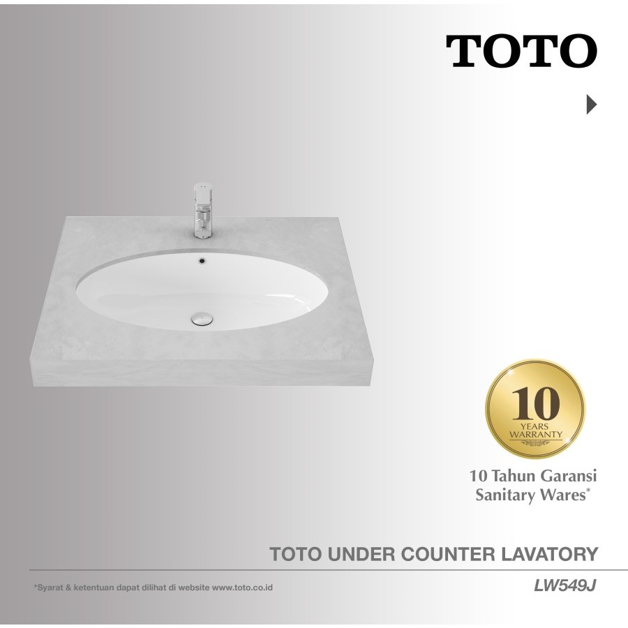 Jual TOTO Under Counter Lavatory / Wastafel LW549J | Shopee Indonesia