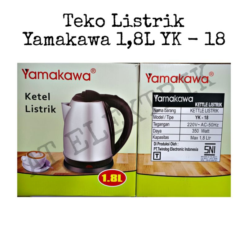 Jual Automatic Kettle Yamakawa YK - 18 / Teko Listrik / Teko otomatis 1,8L / Teko Hotel | Shopee ...