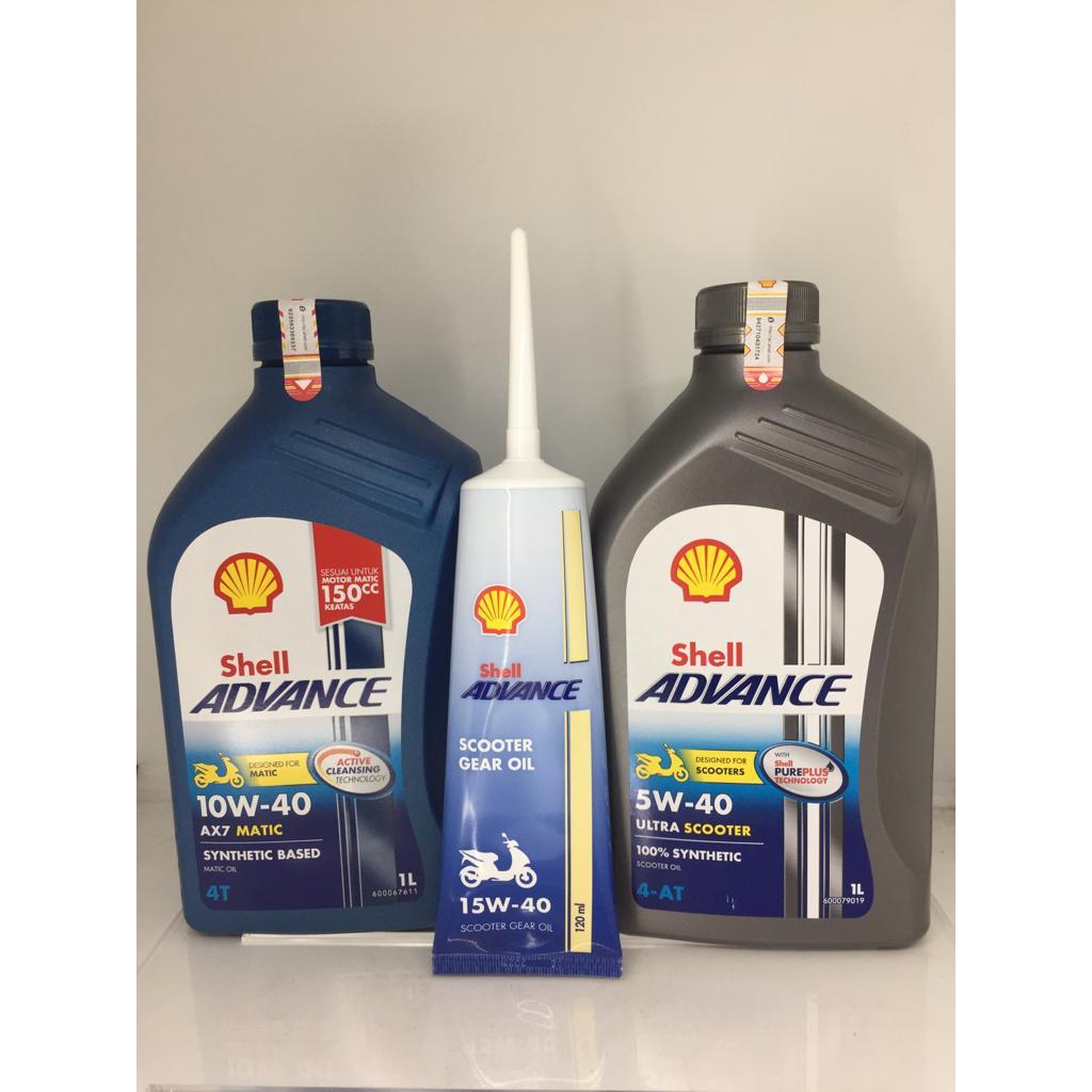 Jual Shell Advance Scooter Matic 1 Liter , Type Varian Shell AX7 Matic ...