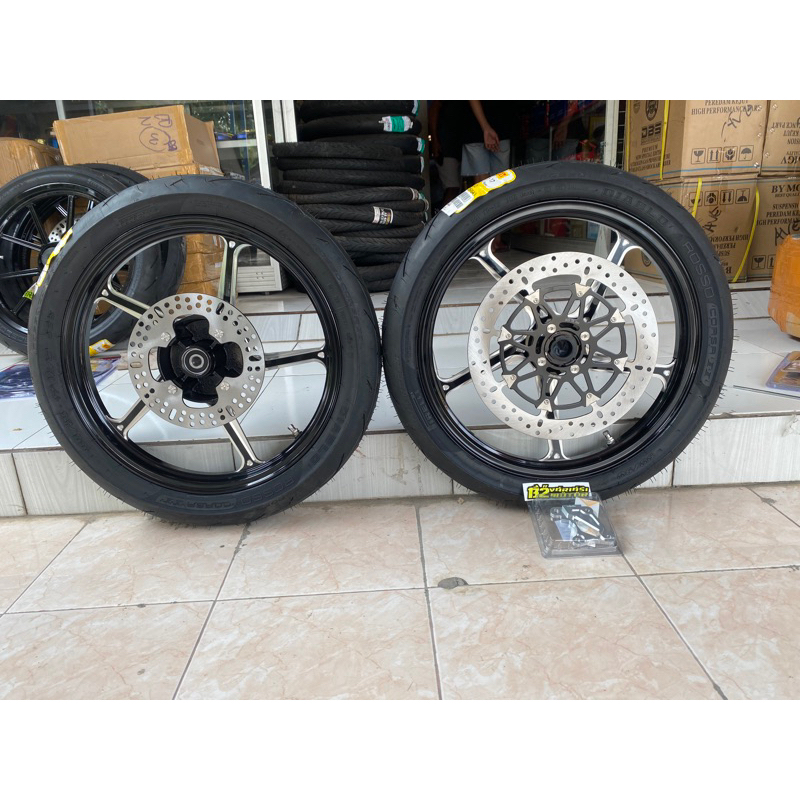 Jual PAKET VELG NINJA R SS RR VELG VND AK55 NINJA SET BAN PIRELLI ...