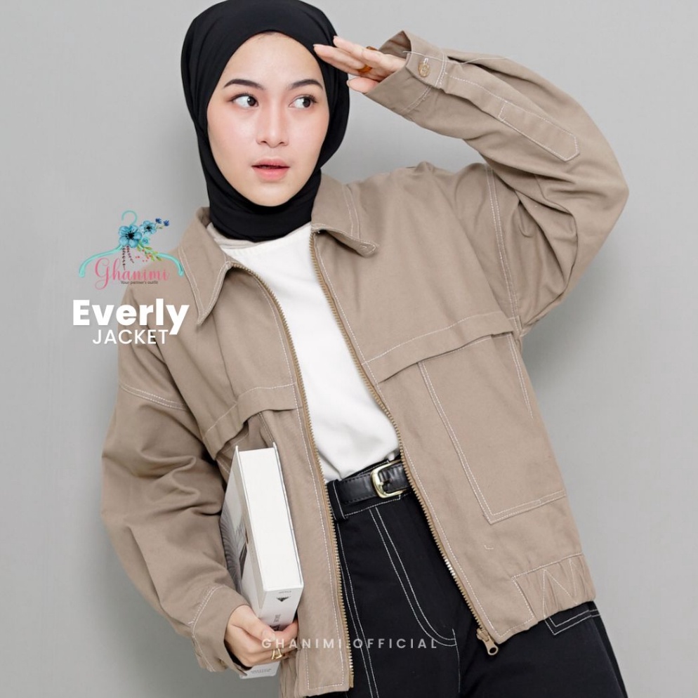 Jual Paket EkslusifWw3W7 Ghanimi - Everly Jacket / Jaket polos / Jaket casual formal / outer ...