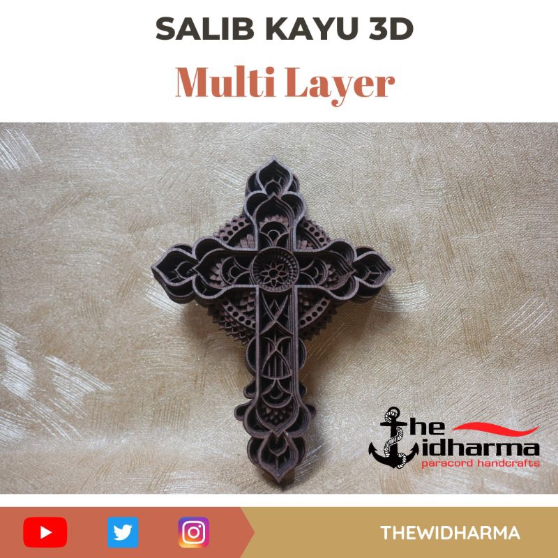 Jual Salib Kayu 3D Multi Layer | Shopee Indonesia