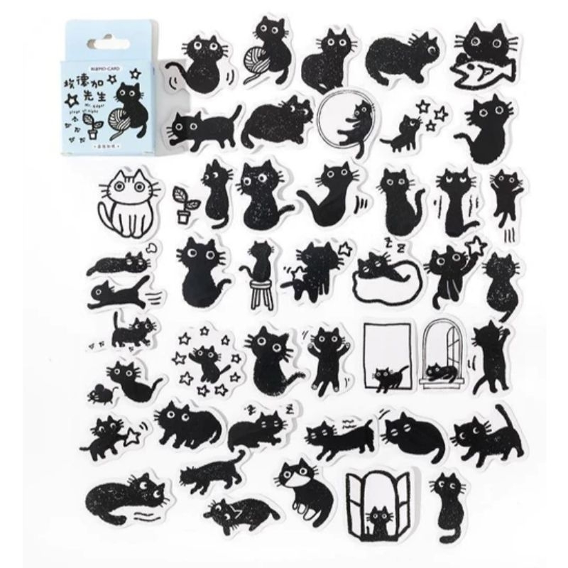 Jual Sticker Black Cat mr. edgar bujo hp deco | Shopee Indonesia
