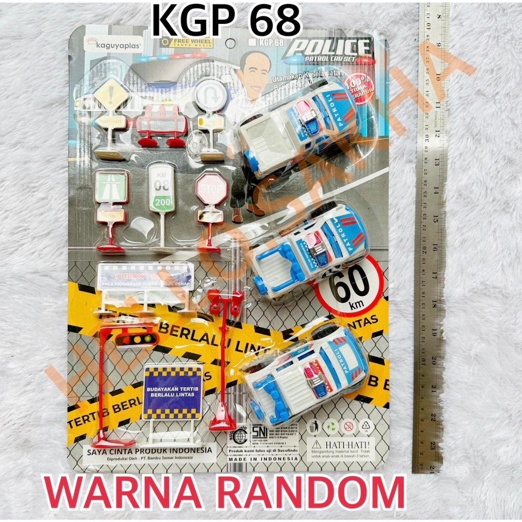 Jual MAINAN KGP 68 POLICE PATROLI SET MOBIL MOBILAN POLISI JEEP KECIL ...