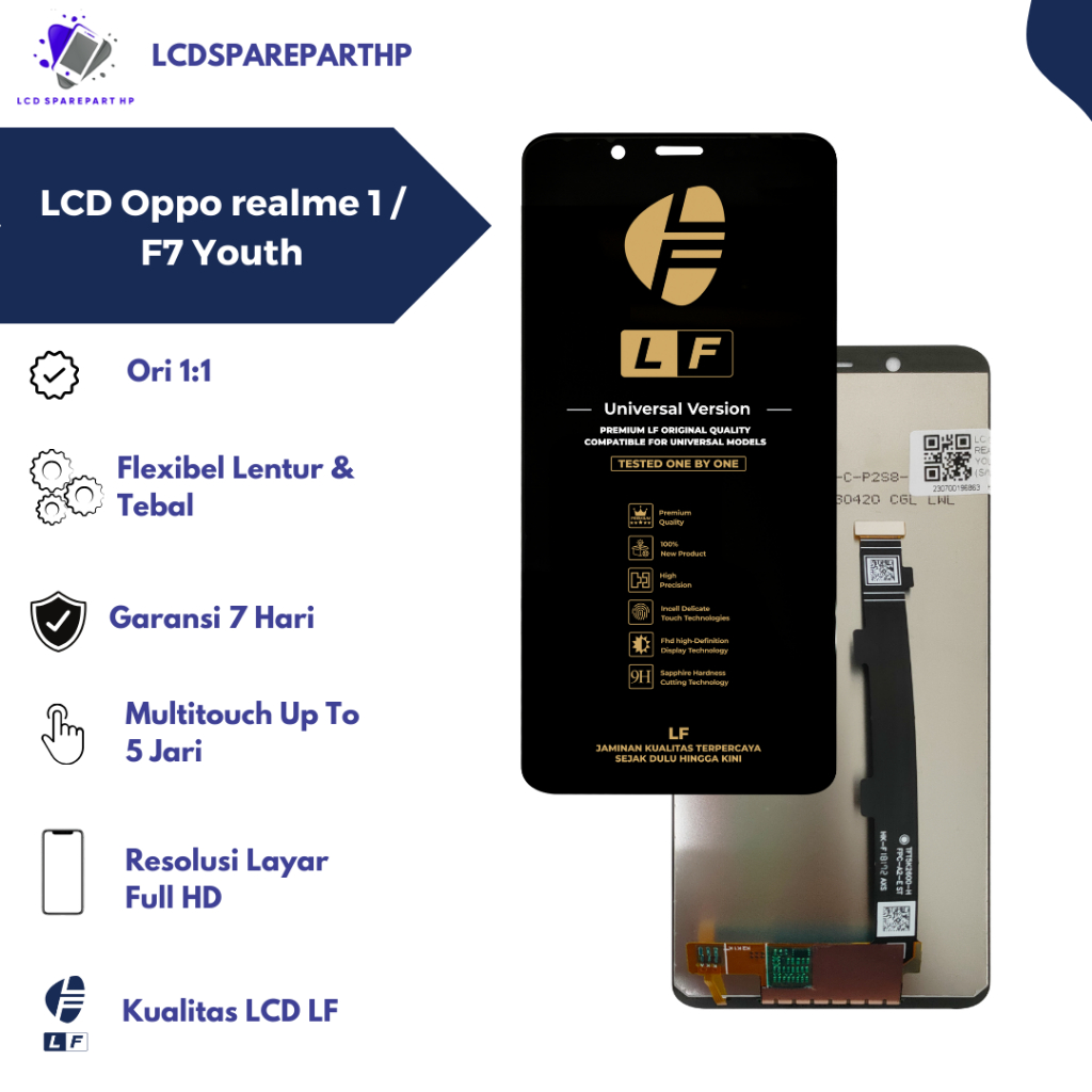 Jual LCD REALME 1 / OPPO F7 YOUTH FULLSET TOUCHSCREEN | Shopee Indonesia