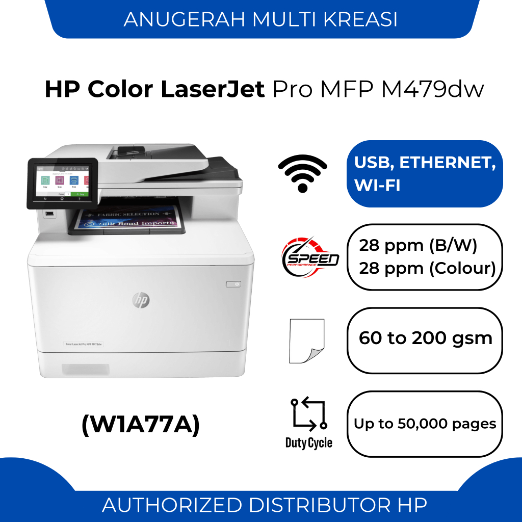 Jual Hp Colour LaserJet Pro MFP M479dw Garansi Resmi HP Indonesia ...