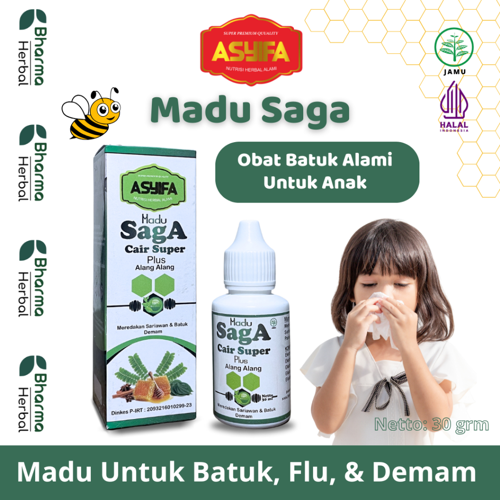 Jual Madu Saga Asyifa / Madu Saga by Asyifa / Obat Sariawan / Obat ...