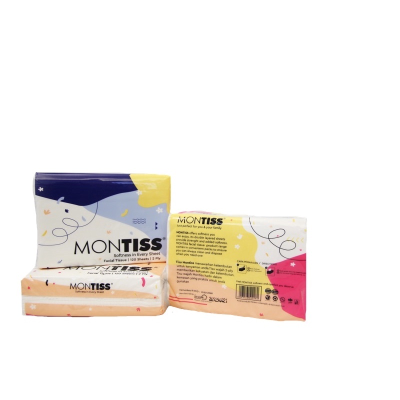 Jual Tissue Facial Montiss 120 Sheets 2 Ply | Shopee Indonesia