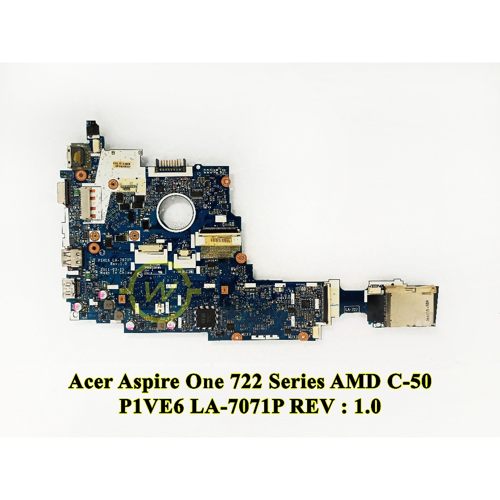 Jual Mainboard Motherboard Mobo Laptop Acer Aspire One 722 Series P1VE6 ...