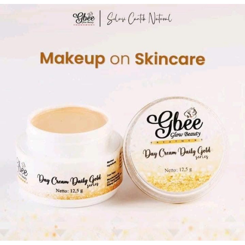 Jual DAY CREAM GOLD 12,5gr GBEE GLOW BEAUTY ORIGINAL | Shopee Indonesia