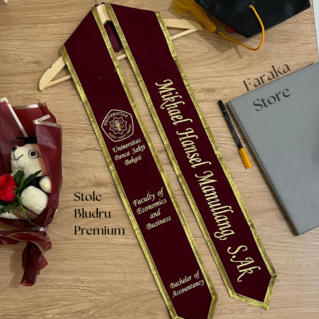 Jual Selempang Wisuda Bludru Leher Kalung Kanan Kiri | Shopee Indonesia