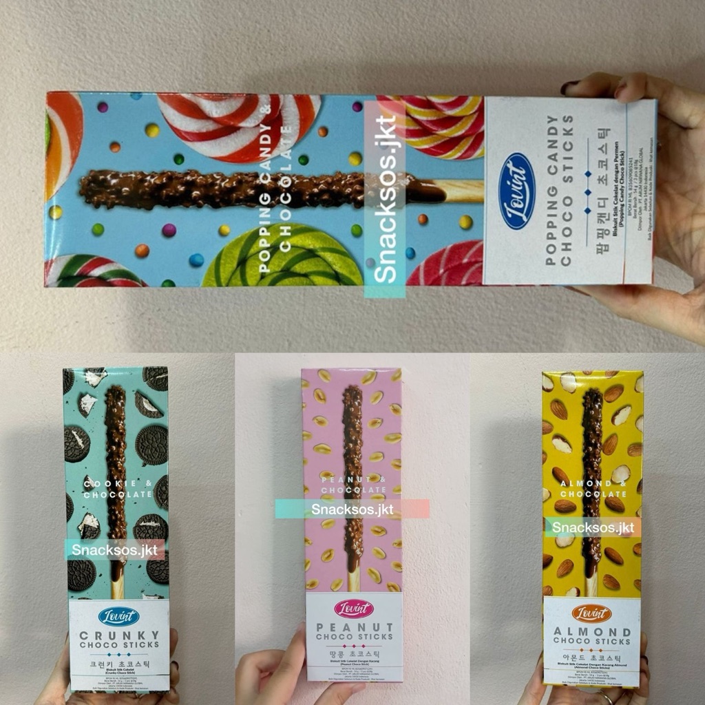 Jual LOVINT CRUNKY COOKIE CHOCO STICK / POPPING CANDY CHOCO STICK / PEANUT CHOCO STICK / ALMOND ...